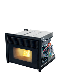Insert cheminée à pellets: modèle QBOX 70 Maestro+